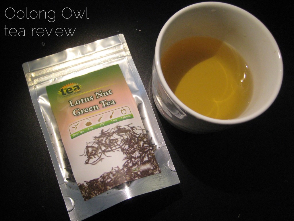 Lotus Nut Green Tea from Nature's Tea Leaf - Tea Review - Oolong Owl
