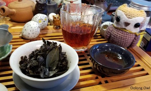 2013 Golden Flower Dark Tea Fu Zhuan from Tea Art of China - Oolong Owl